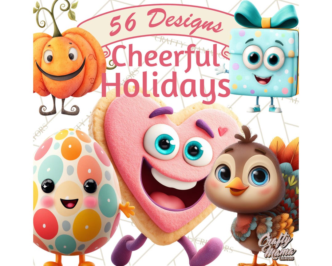 56 Png, Seasonal Holiday Objects Clipart PNG, Cute Whimsical Clip Art ...