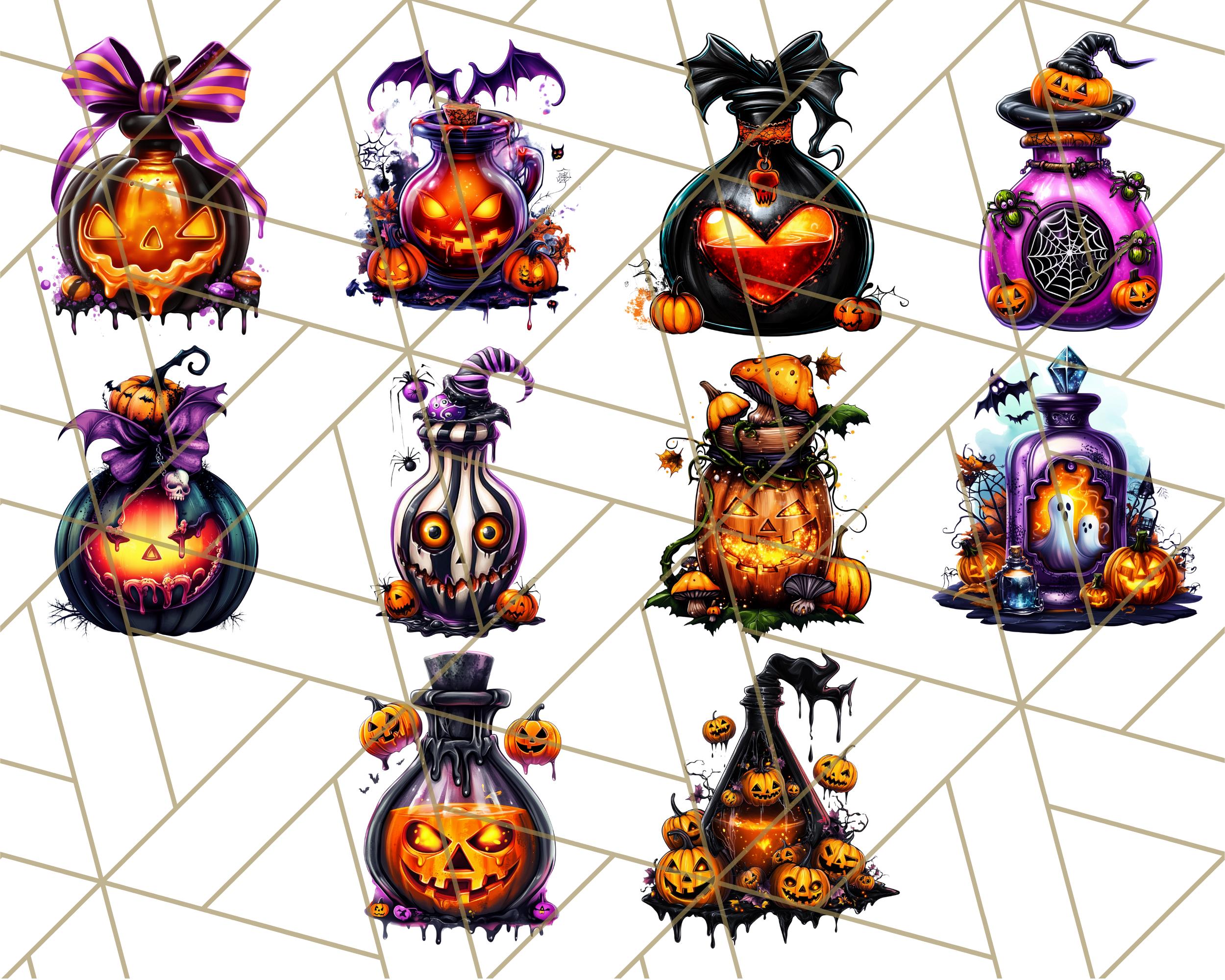 76 Png, Halloween Potion Bottle Clipart PNG, Spooky Potions, Creepy ...
