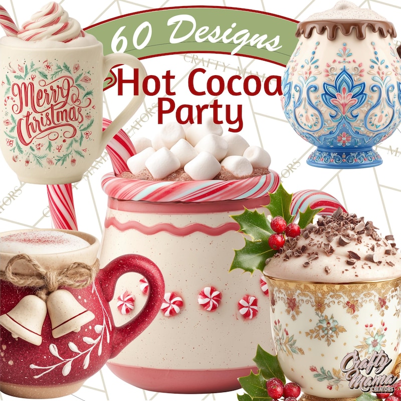 Hot Cocoa Clipart - Etsy
