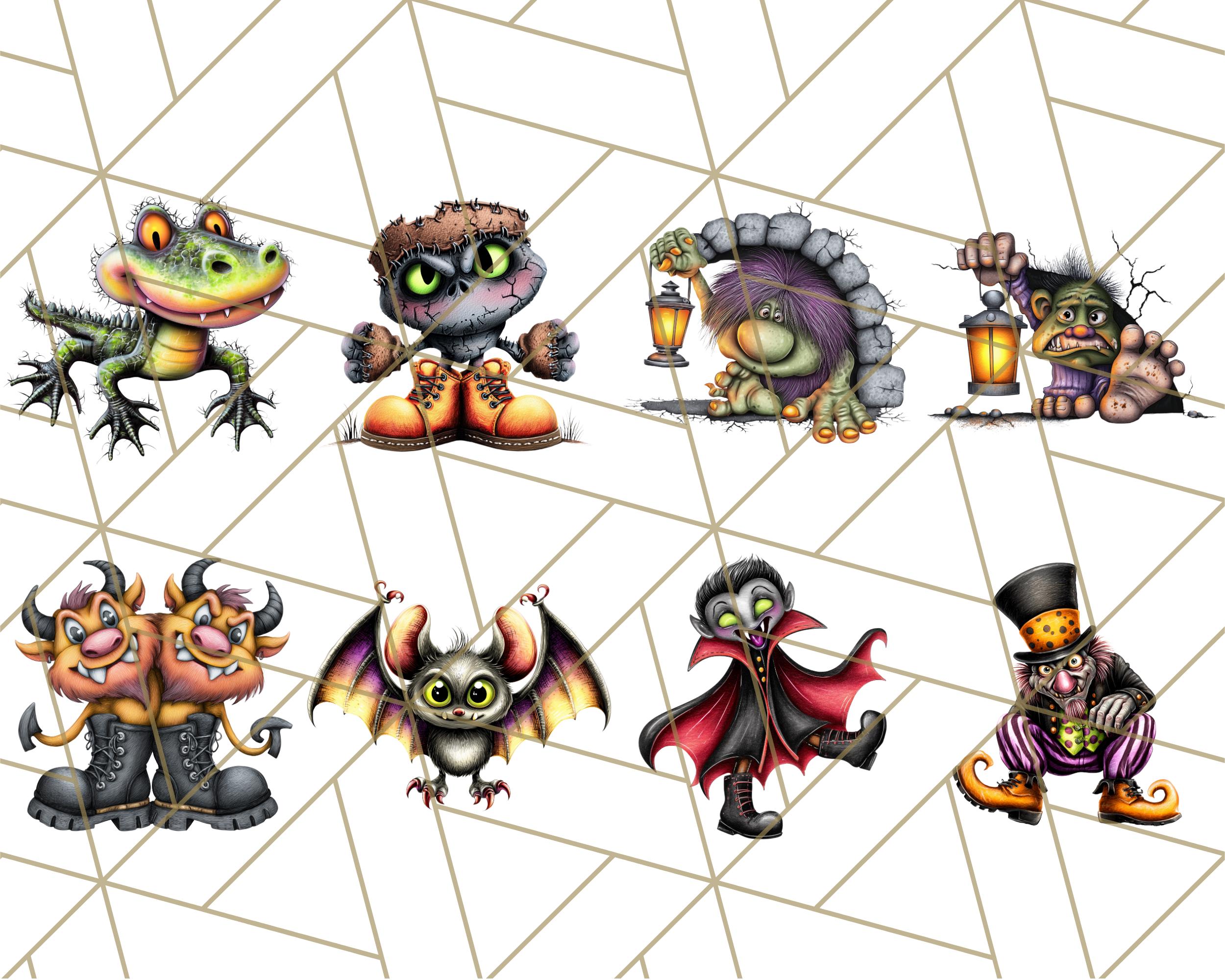 Halloween Monster Clipart PNG, Cute Scary Monster Art, Spooky Creature ...