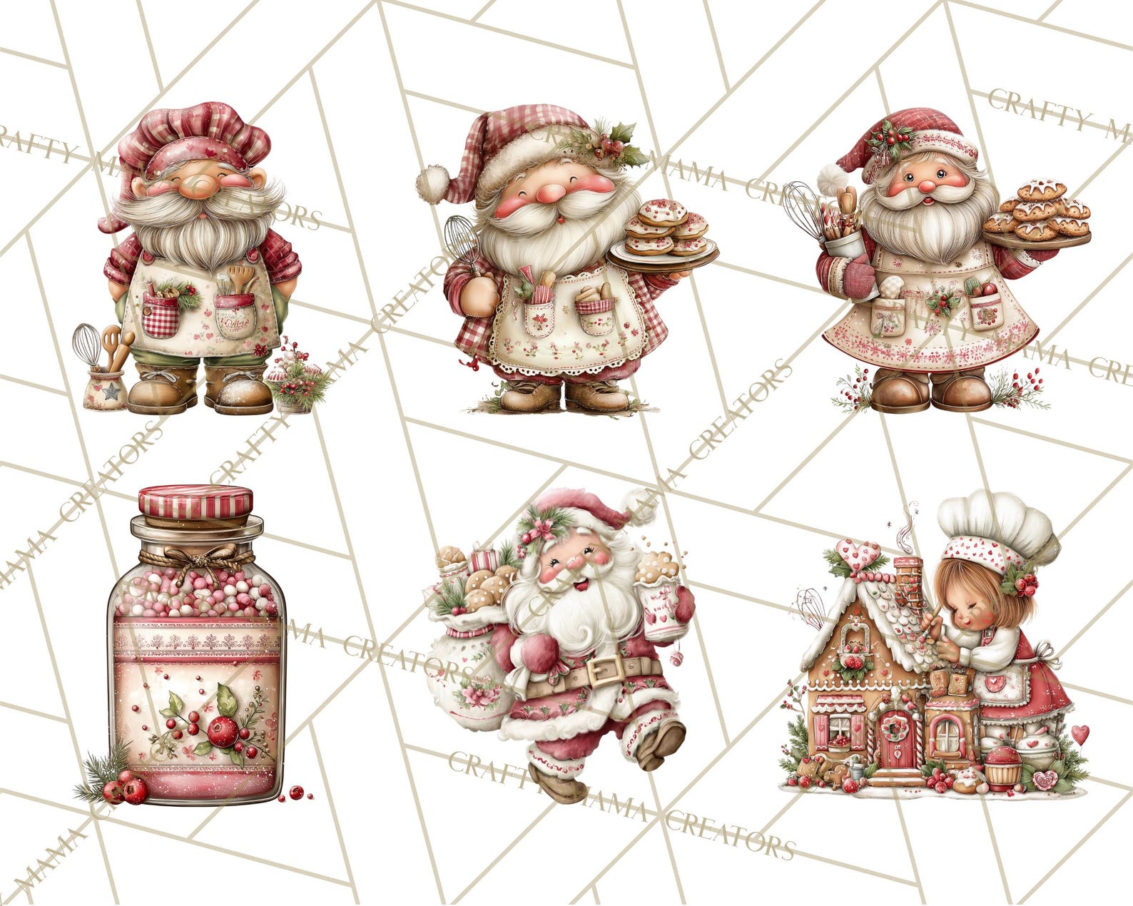 60 Png, Christmas Baking Clipart PNG, Holiday Cookie Clip Art ...