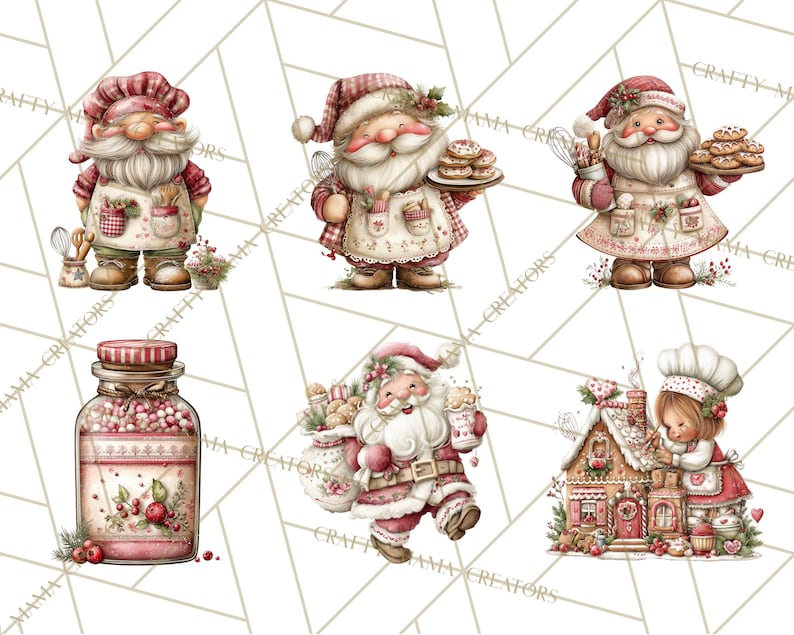 60 Png, Christmas Baking Clipart PNG, Holiday Cookie Clip Art ...