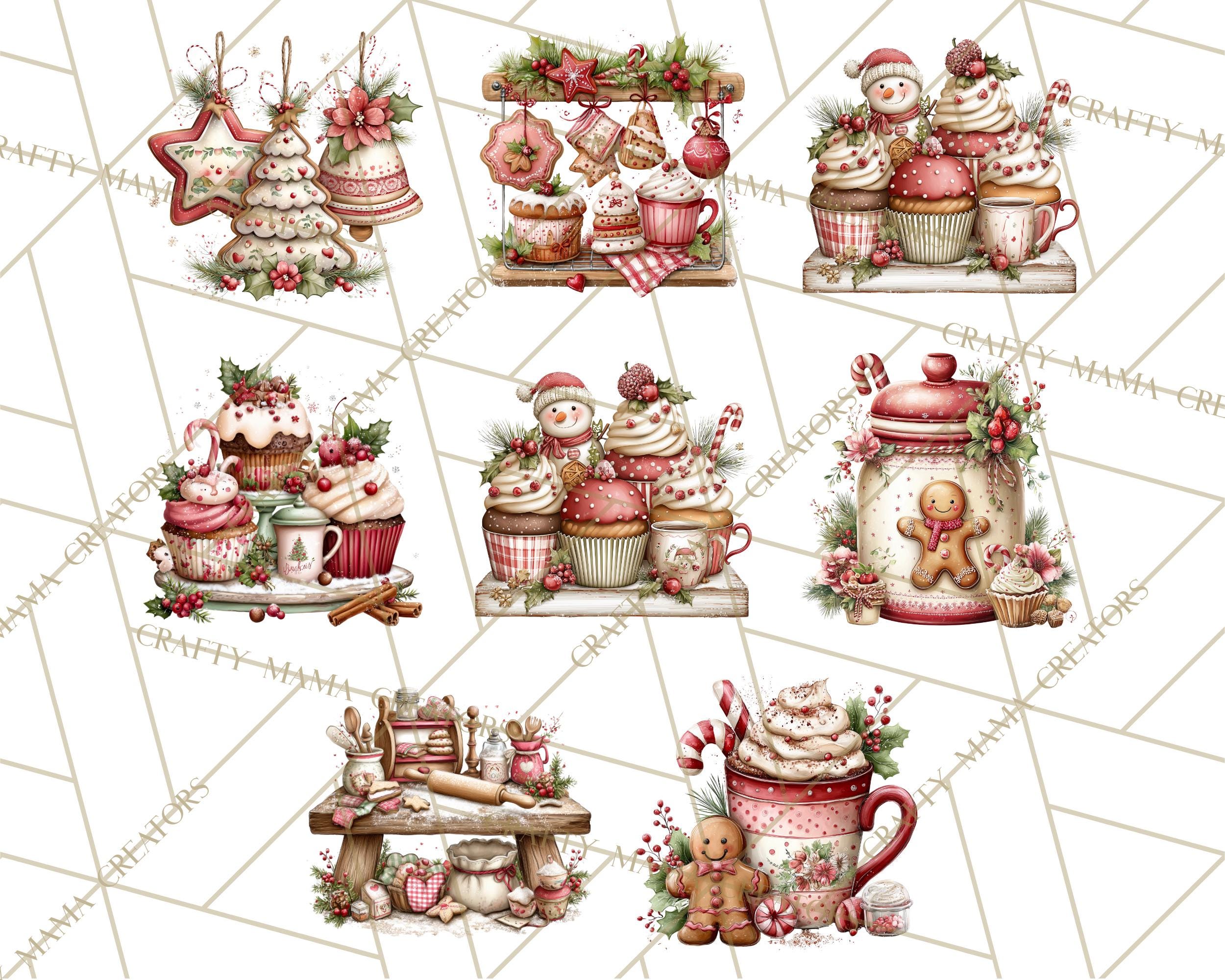 60 Png, Christmas Baking Clipart PNG, Holiday Cookie Clip Art ...