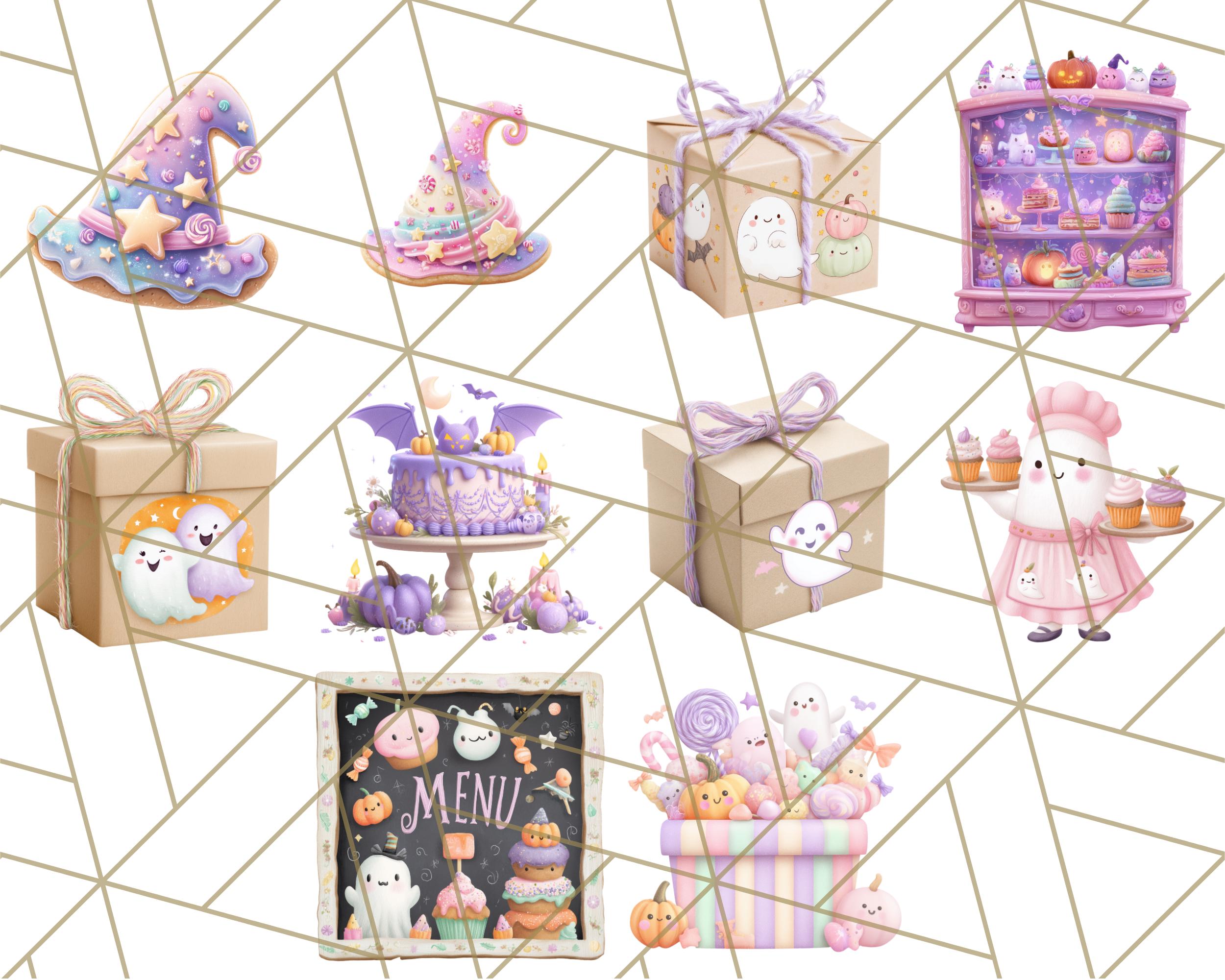 Haunted Sweet Shoppe PNG Clipart, Cute Halloween Bakery Clip Art ...