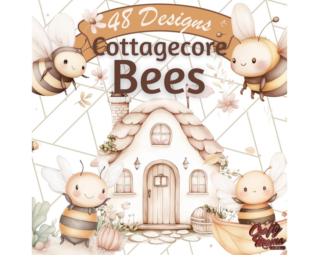 Cottagecore Bees PNG Clipart, Vintage Honey Bee Aesthetic, Beehive ...