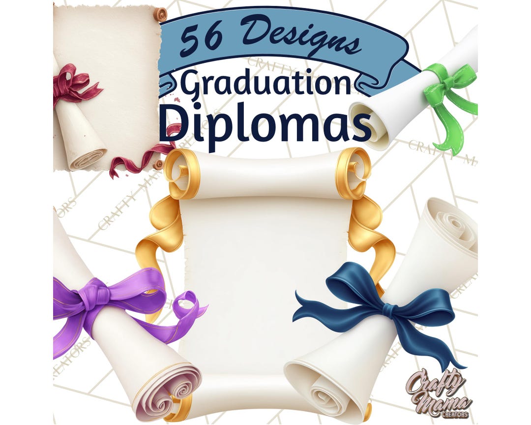 56 Png, Graduation Diploma Clipart PNG, Classic Diploma Scroll With ...