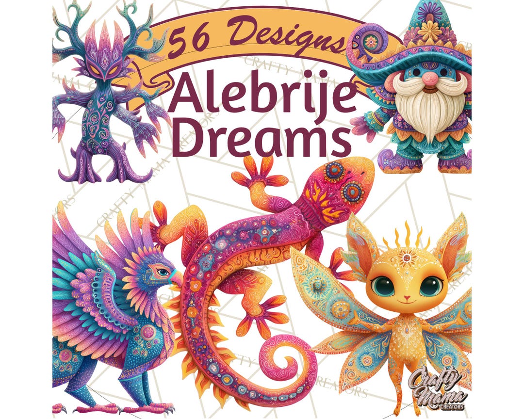 56 Png, Vibrant Alebrije Dreamers Clipart PNG, Mexican Folk Art Fantasy ...