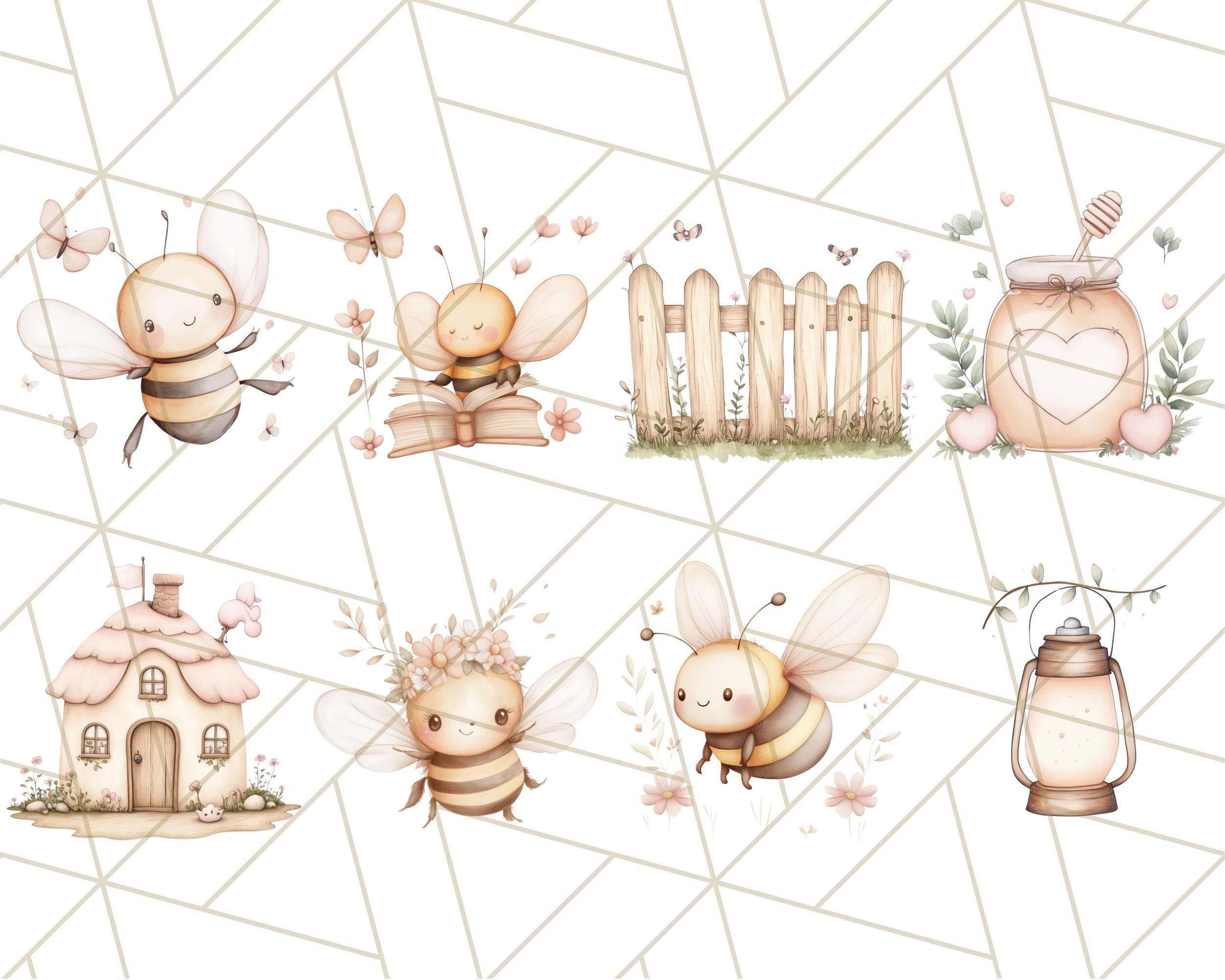 Cottagecore Bees PNG Clipart, Vintage Honey Bee Aesthetic, Beehive ...
