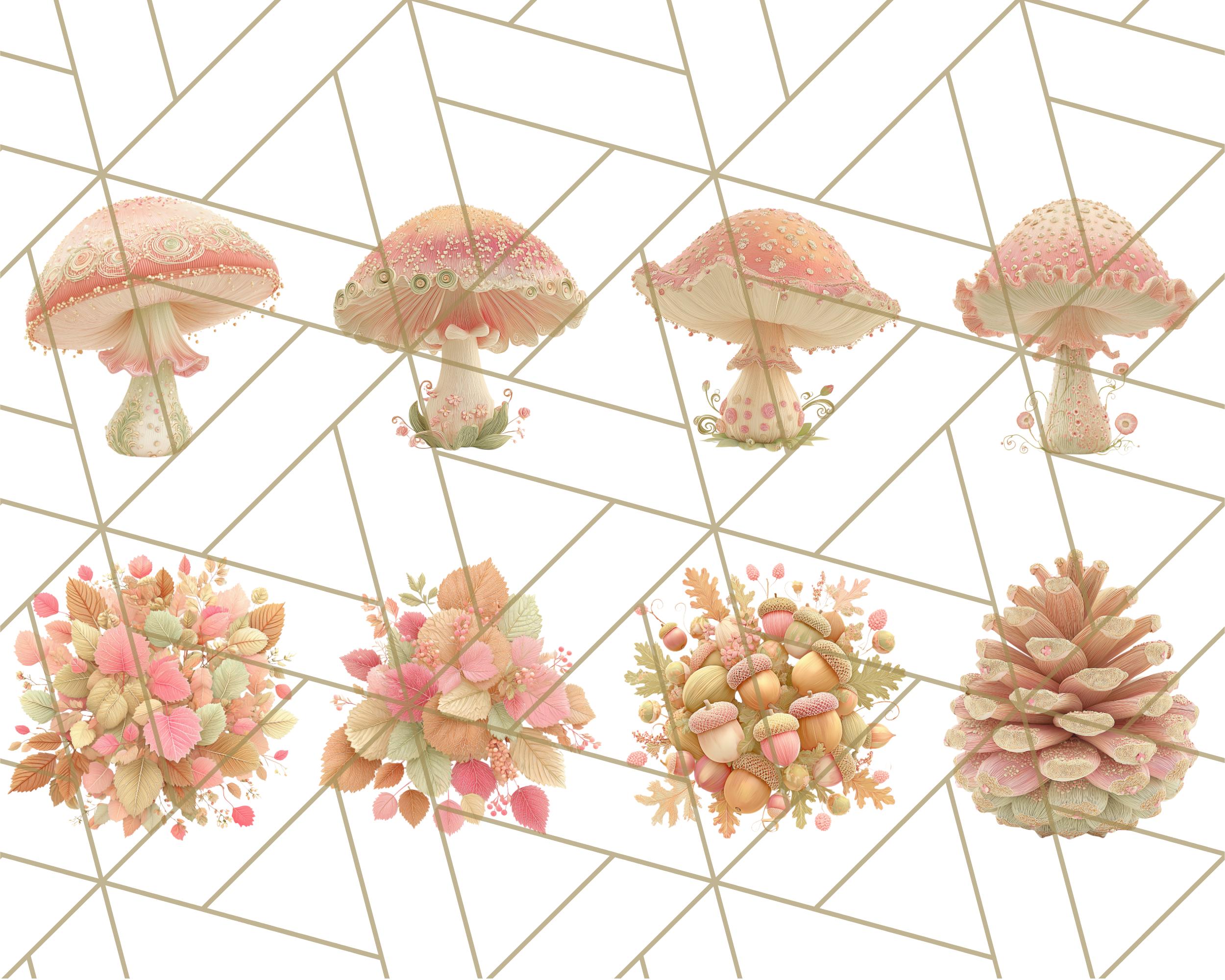 64 Png, Fall Foliage Clipart Bundle, Autumn Leaves Acorns PNG, Fall ...