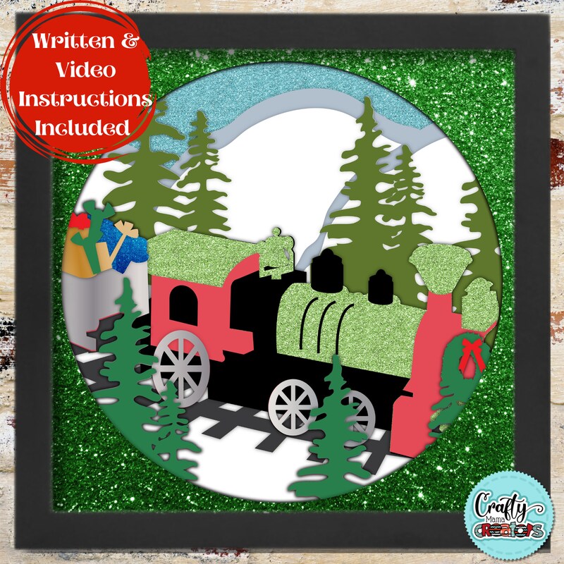 Polar Express Shadow Box Svg - Etsy