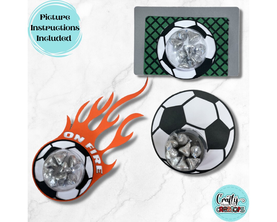 Soccer Candy Dome Svg, Kids Sports Svg, Soccer Svg, Sport Candy Holder ...