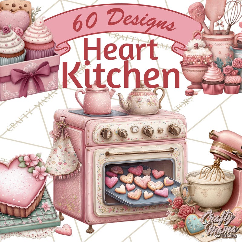 Cozy Valentine Clip Art - Etsy