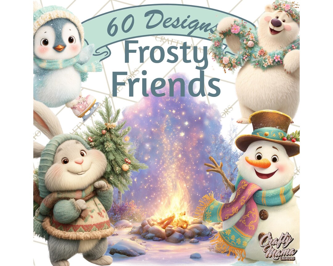 60 Png, Festive Animals Clipart, Christmas Critters Clip Art ...