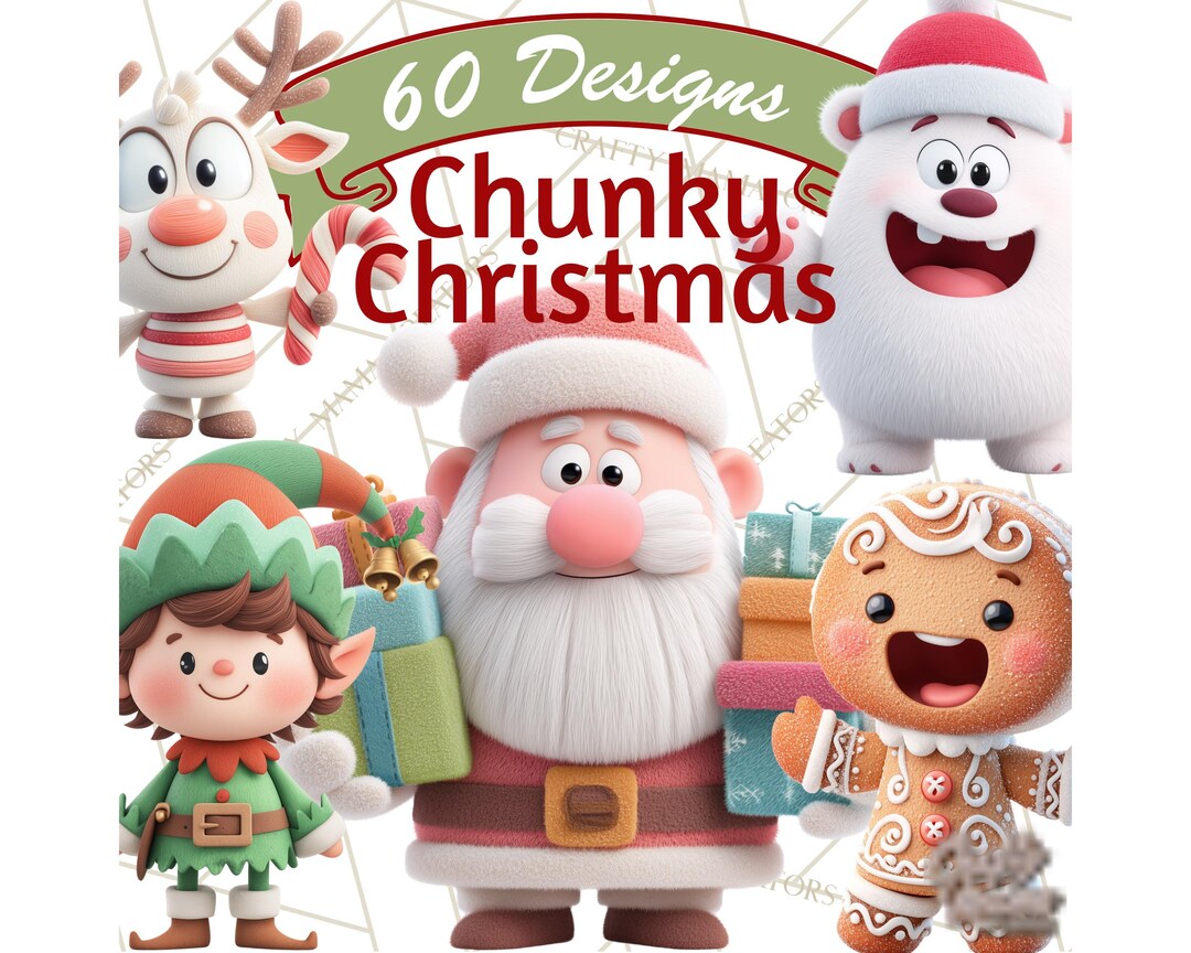 60 Png, Christmas Clipart PNG, Festive Holiday, Cute Santa Reindeer ...