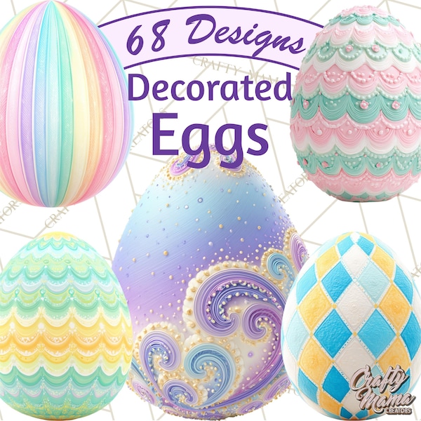 Easter Egg Clipart - Etsy