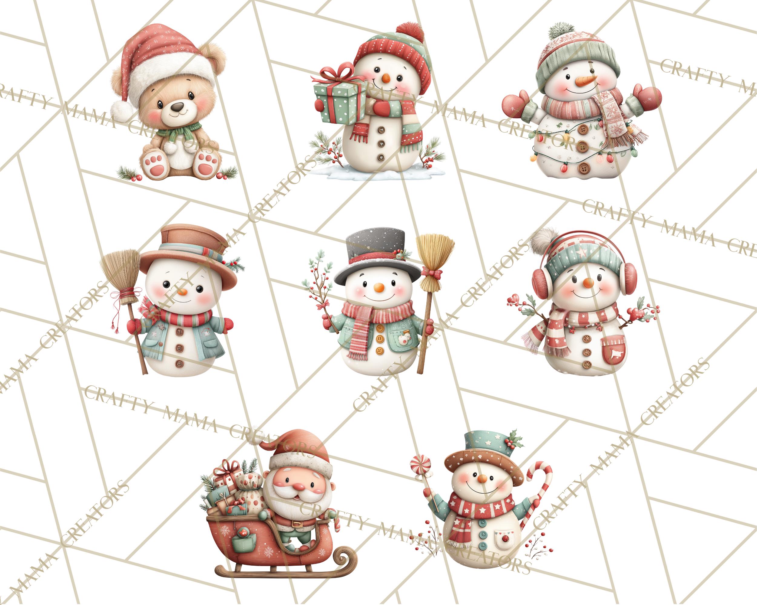 56 Png, Christmas Characters Clipart PNG, Cute Holiday Illustrations ...