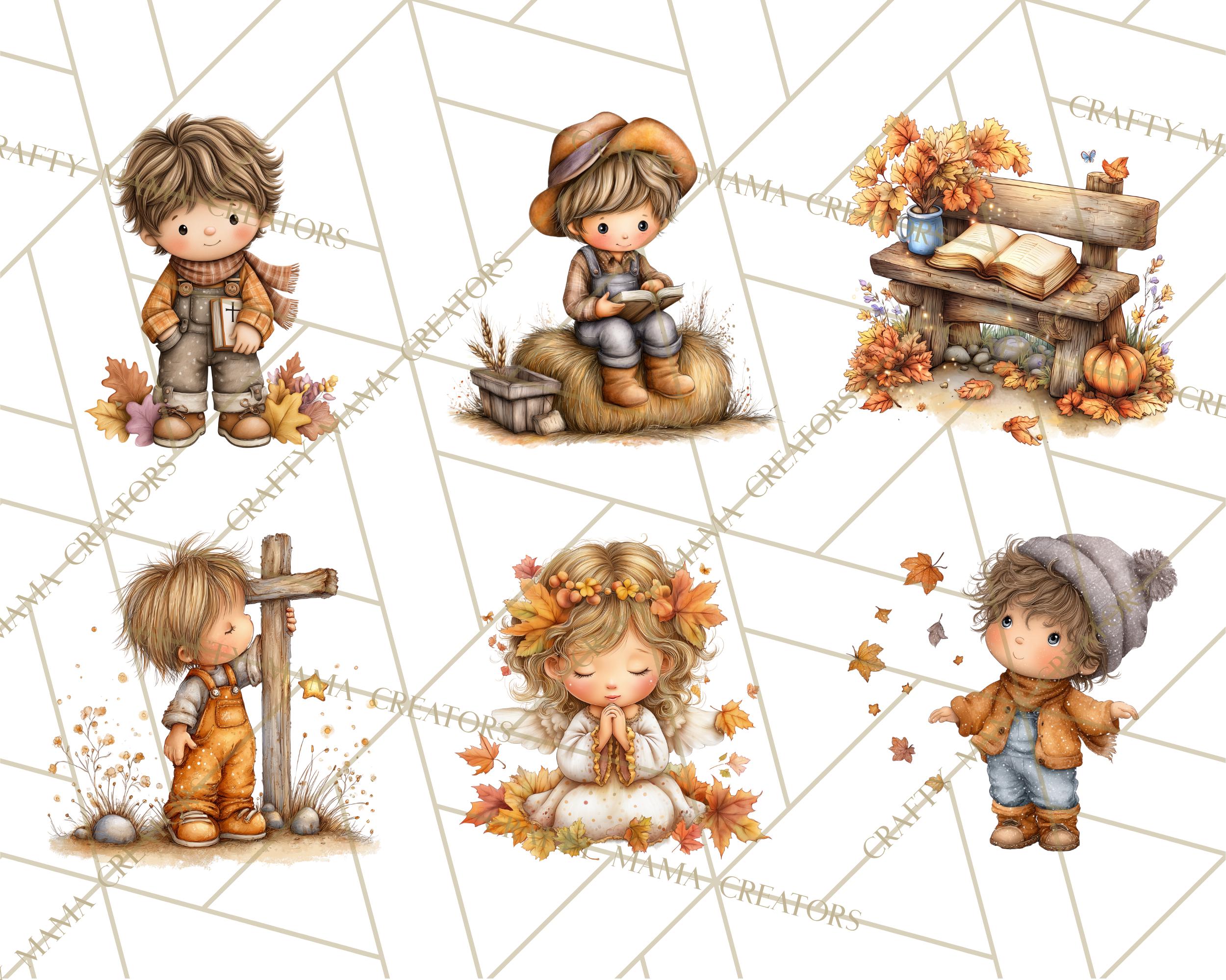 60 Png Christian Fall Clipart, Autumn Faith Clip Art, Religious Kids ...