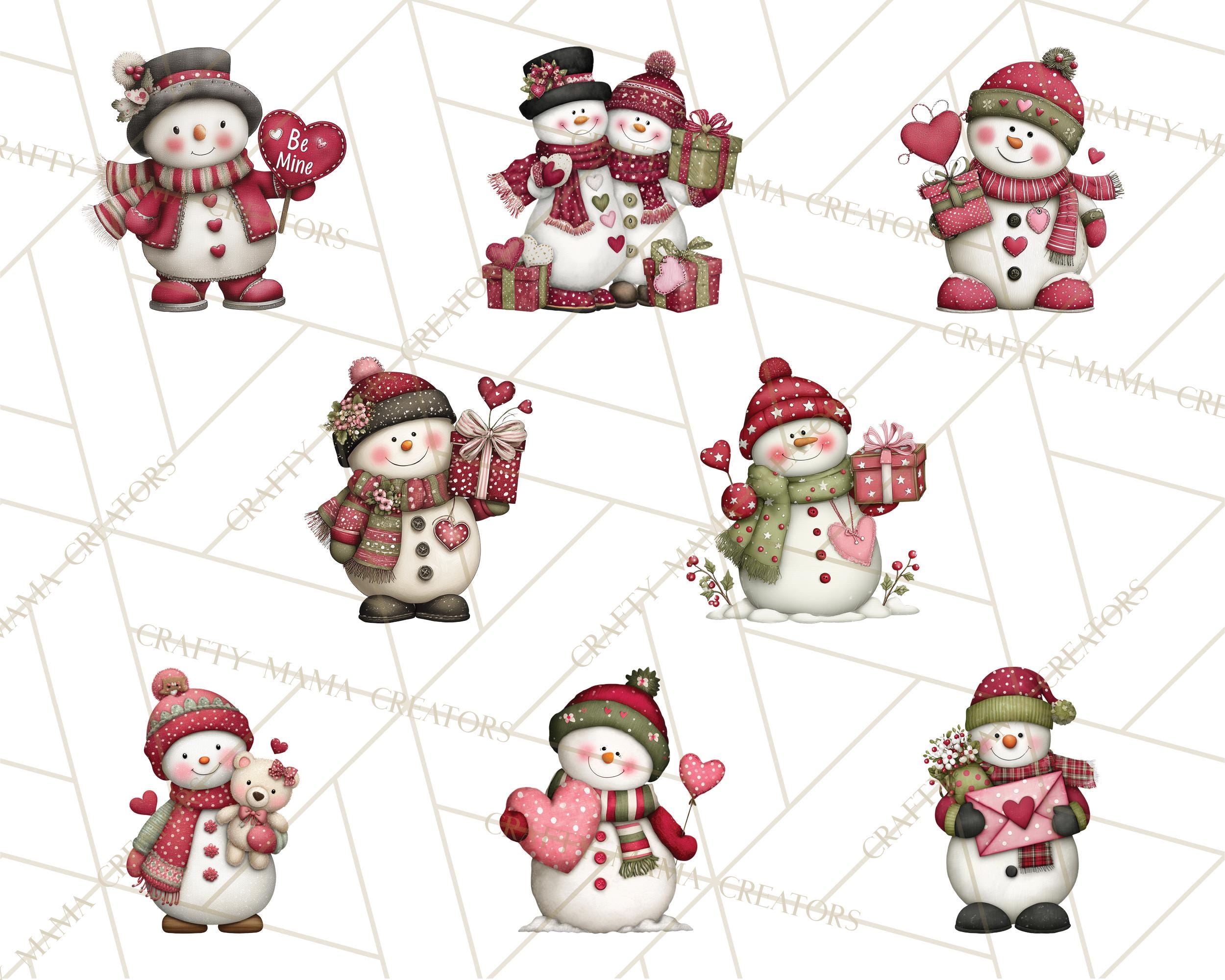 72 Png Valentine Snowman PNG, Romantic Snowman Clipart, Cute Winter ...