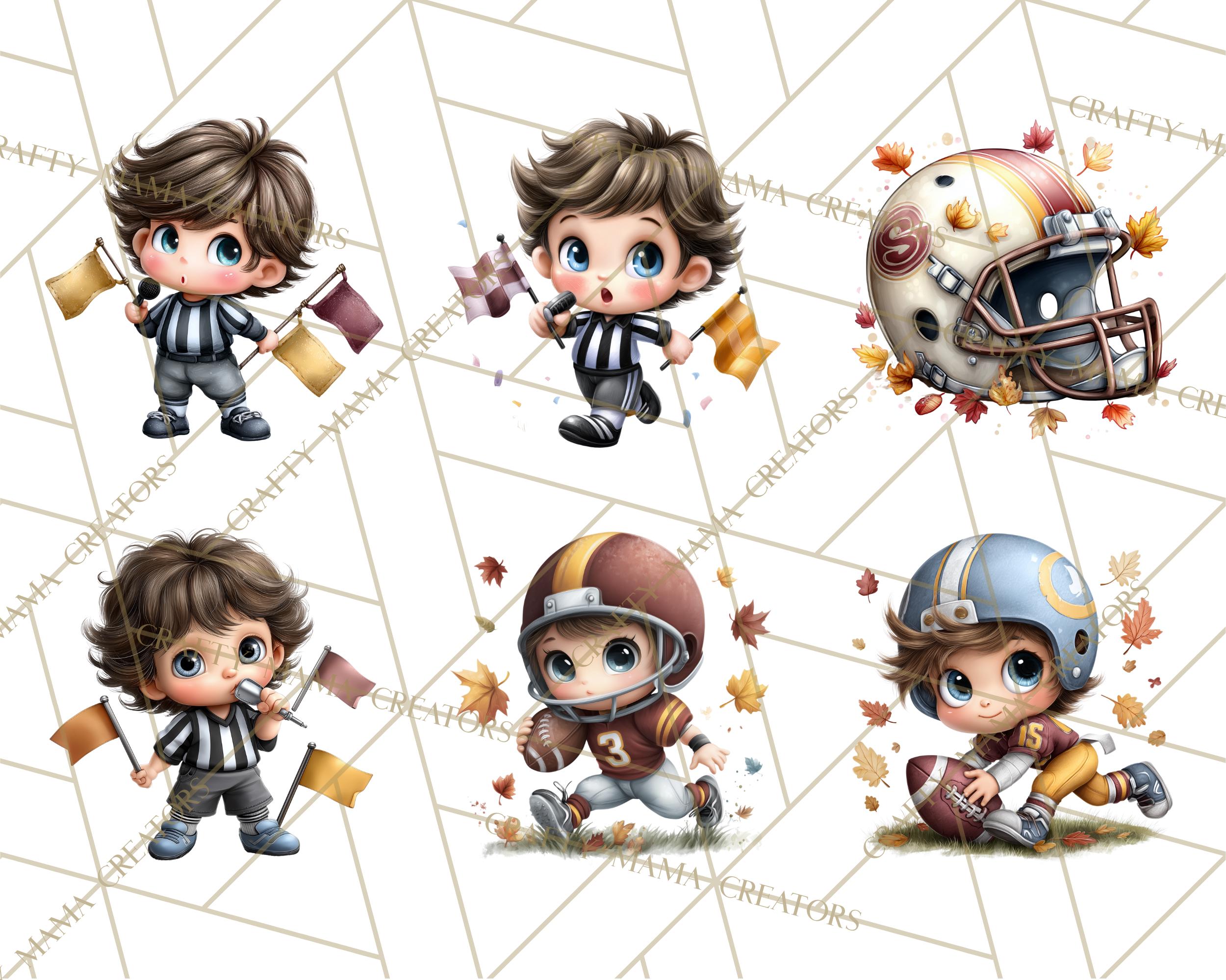 48 Png, Football Kids Clipart PNG, Fall Football Game Day Kids ...