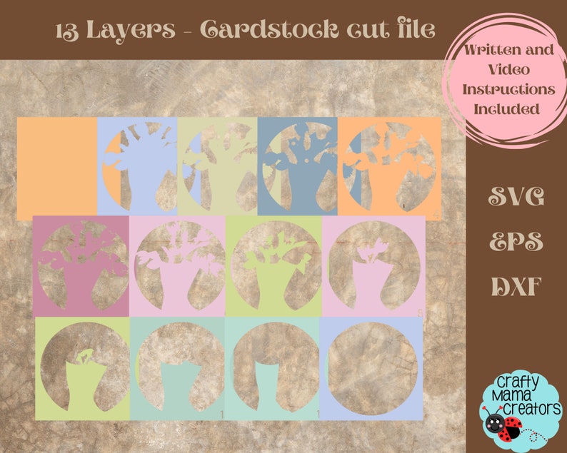 3D Spring Shadow Box Svg Spring Flowers Shadowbox Svg Flower - Etsy