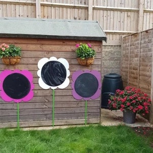 Large Flower Chalkboard for Garden Toys, Blackboard, Daisy, Preschool ...