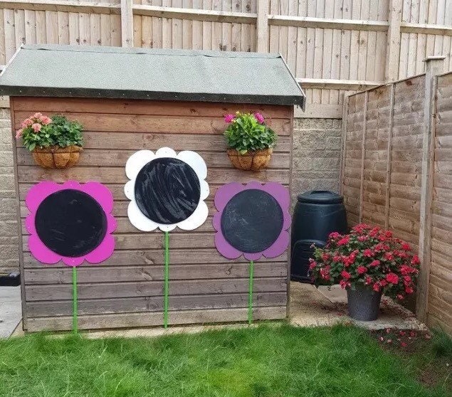 Large Flower Chalkboard for Garden Toys Blackboard Daisy - Etsy UK