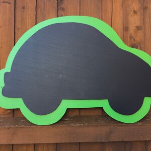 Car Shaped Chalkboard, Coloured Background Suitable for Indoor and ...