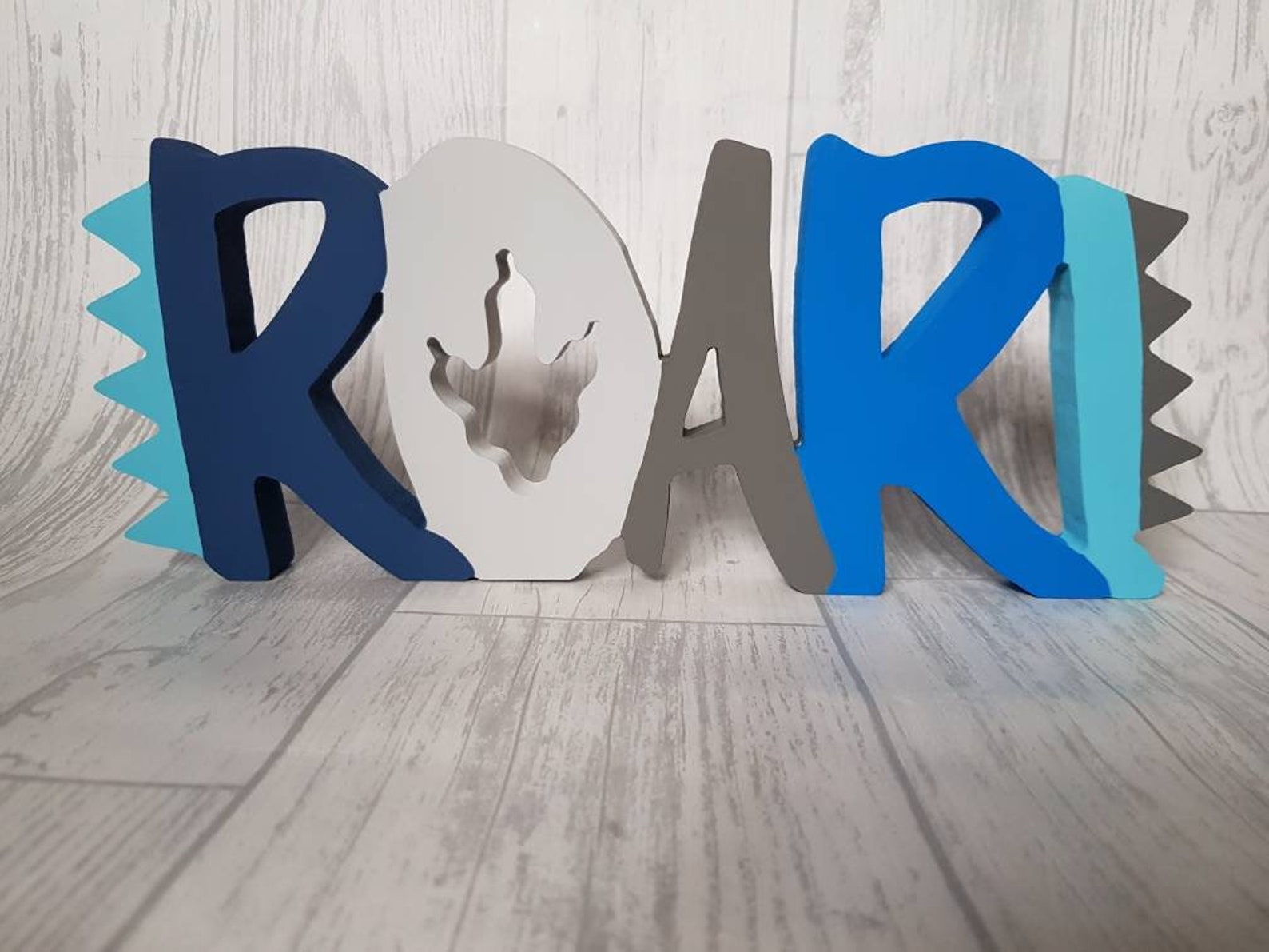 Roar Dinosaur Wooden Sign Dino Letters Freestanding - Etsy