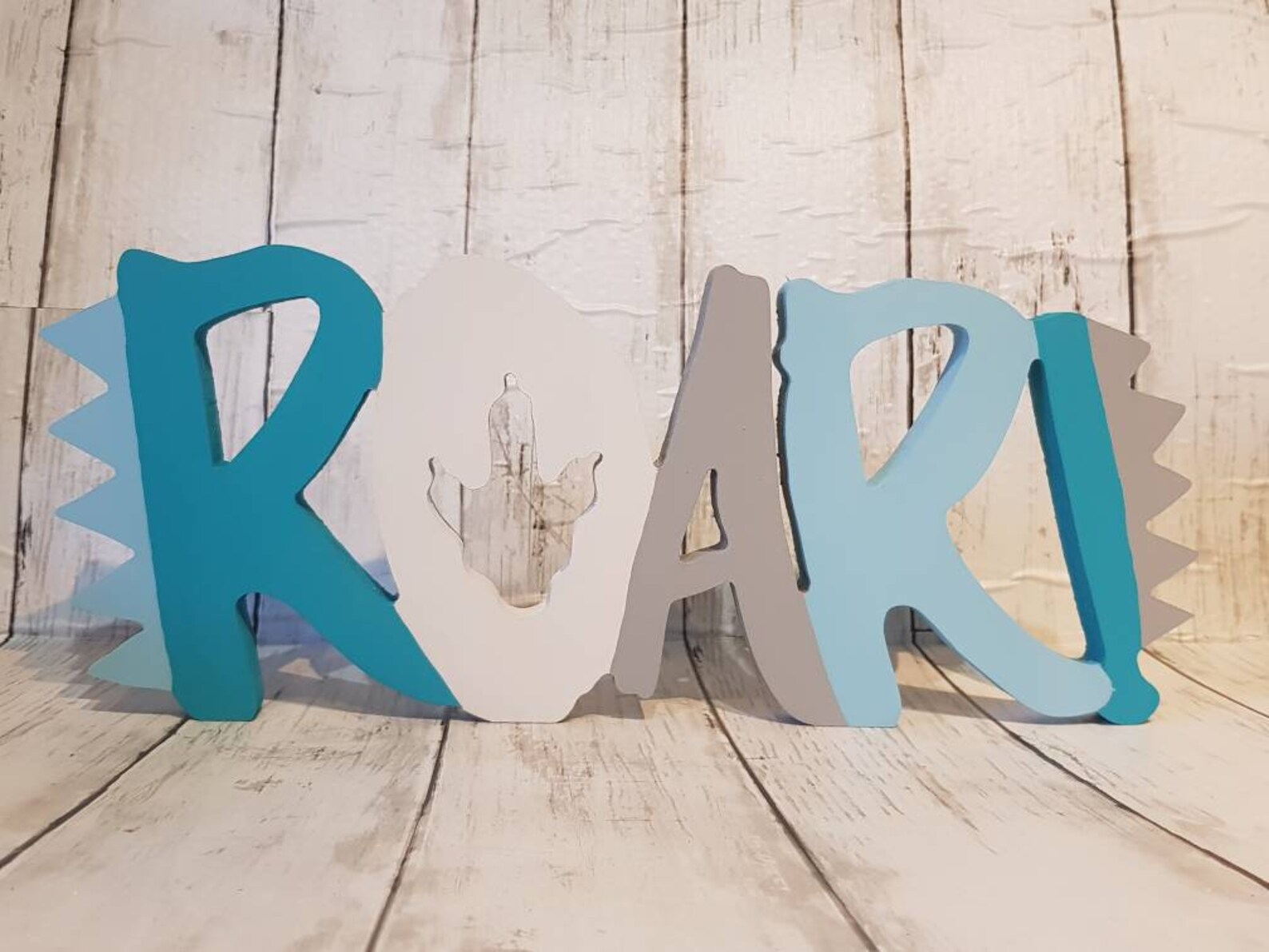 Roar Dinosaur Wooden Sign Dino Letters Freestanding - Etsy