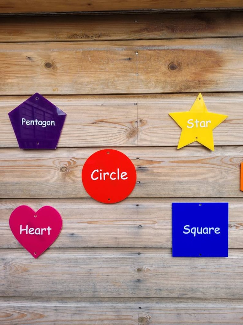 Set of Sensory Shapes Sensory Wall Wooden or Acrylic Shapes - Etsy UK