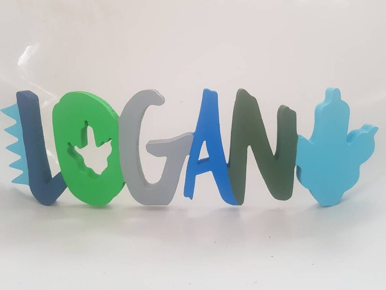 Roar Dinosaur Wooden Sign Dino Letters Freestanding - Etsy