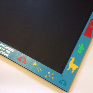 Llama Theme, Framed Chalkboard, Personalised With Vinyl Decals, Bedroom ...