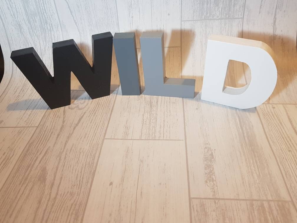 Wild Words Signs Freestanding Wild One Adventure 10cm | Etsy