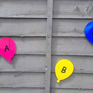 Set of Acrylic Alphabet Balloons, Rainbow, Learning Resources, Outdoor ...