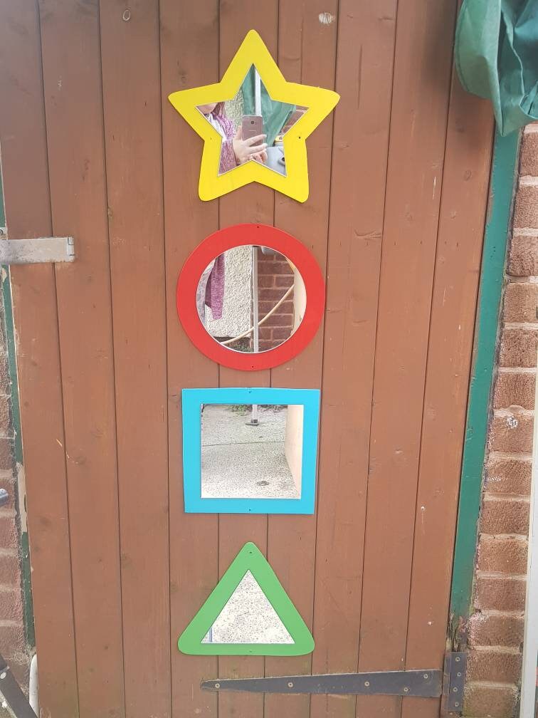 Set of Sensory Mirrors Shapes Triangle Square Circle | Etsy