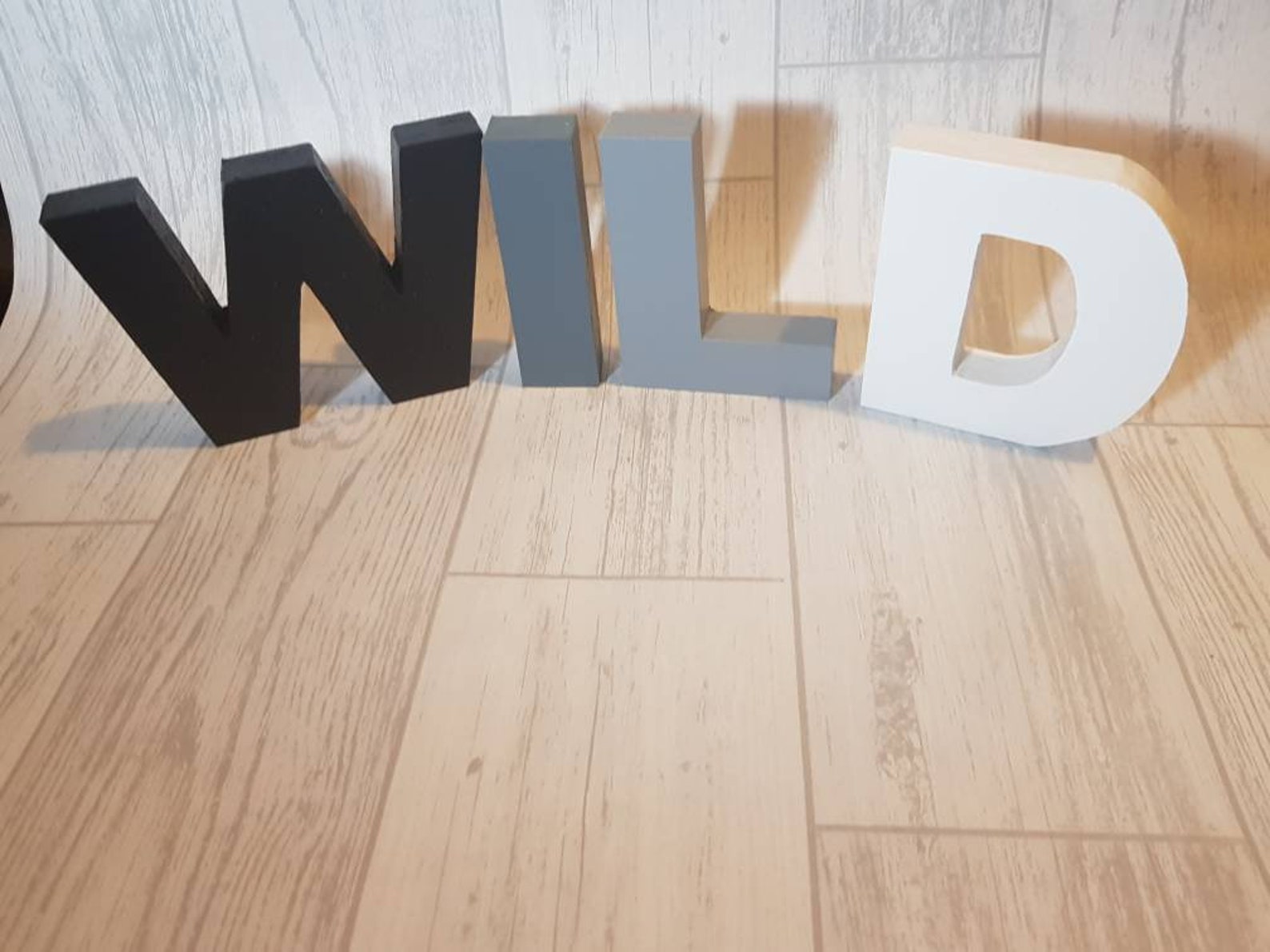 Wild Words Signs Freestanding Wild One Adventure 10cm - Etsy