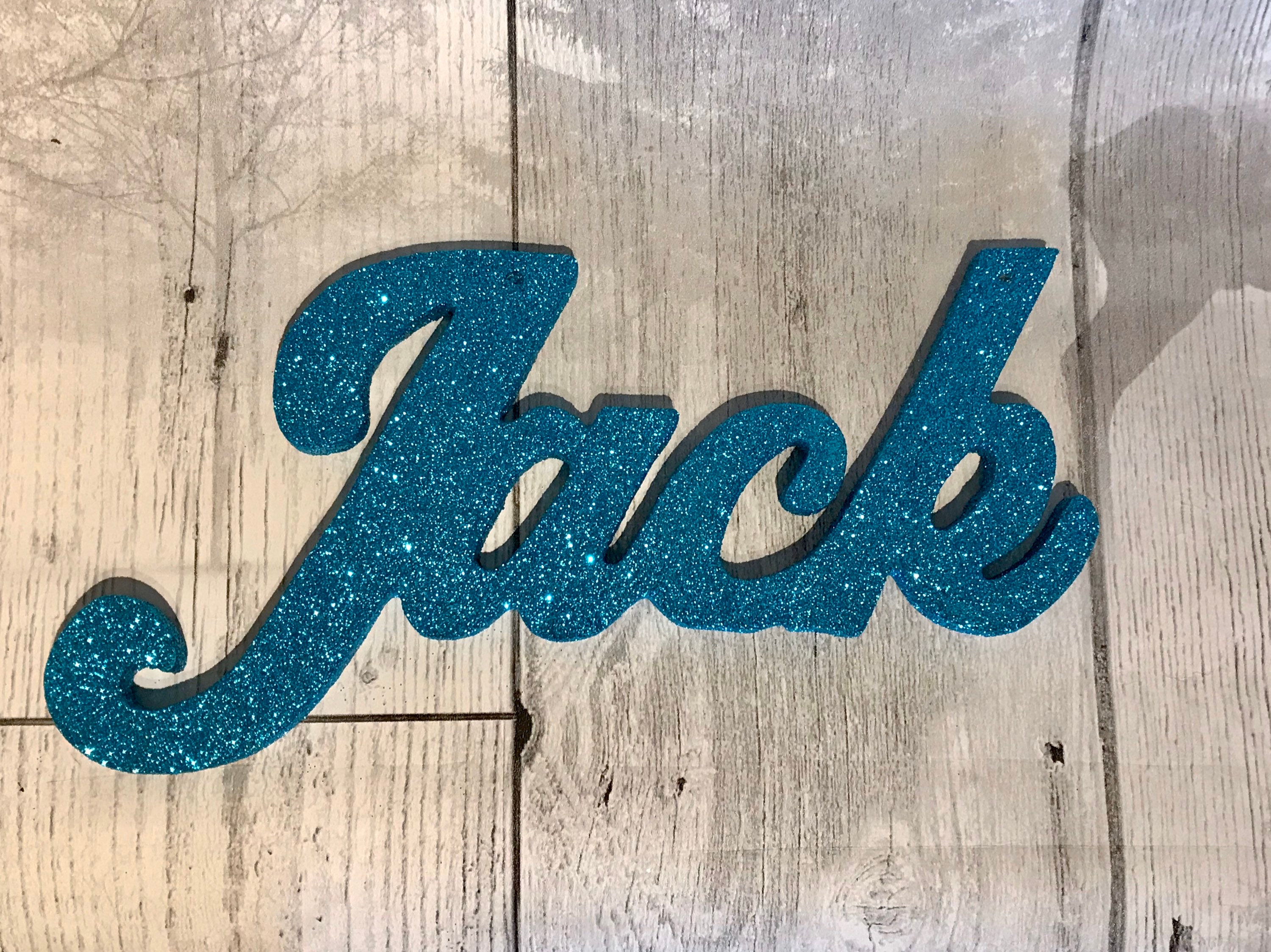 13cm personalised name wall plaque 13cm tall letters toybox | Etsy