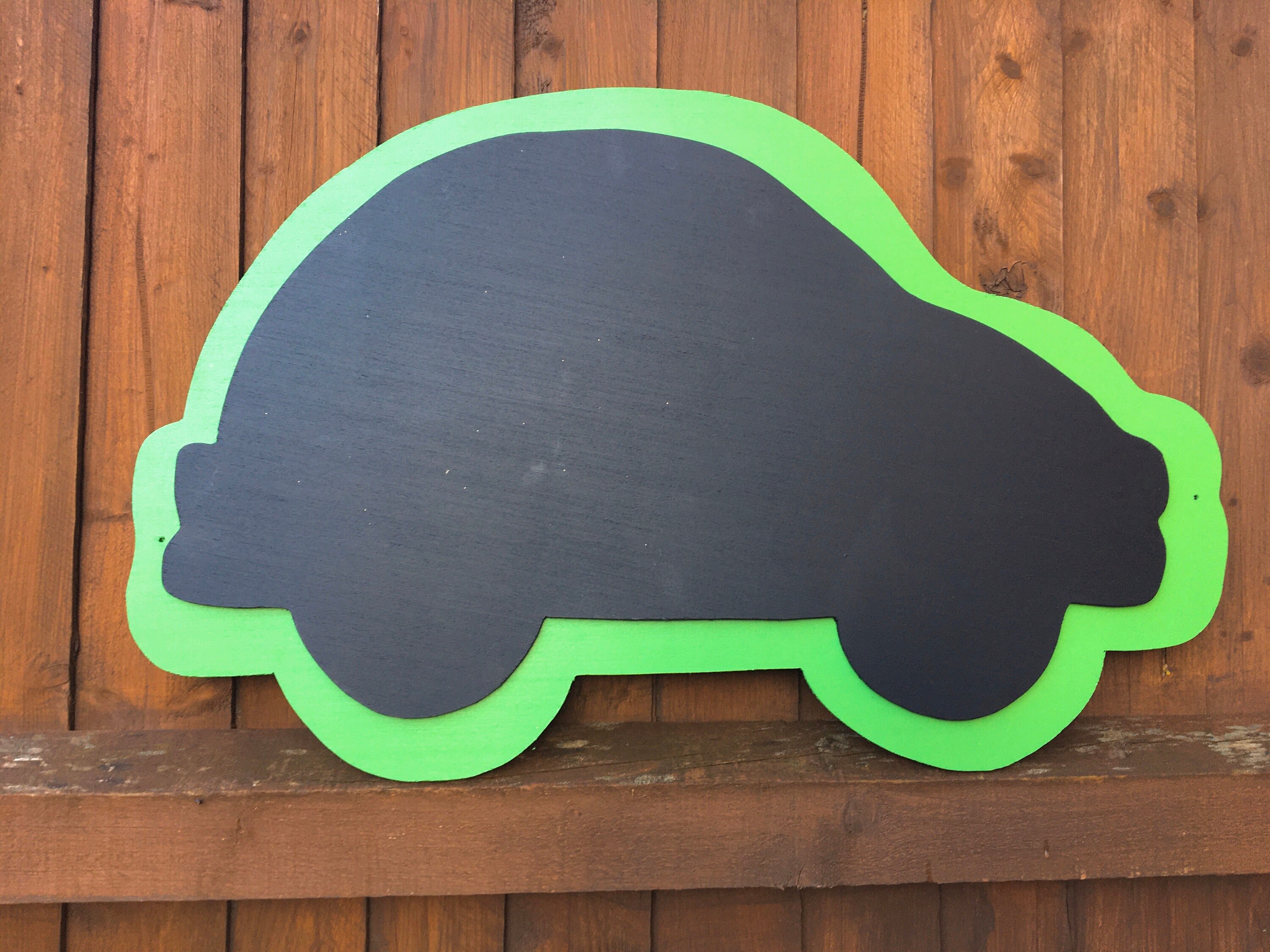 Green Chalkboard Paint Car