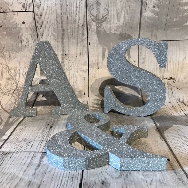 Glitter Letters - Etsy