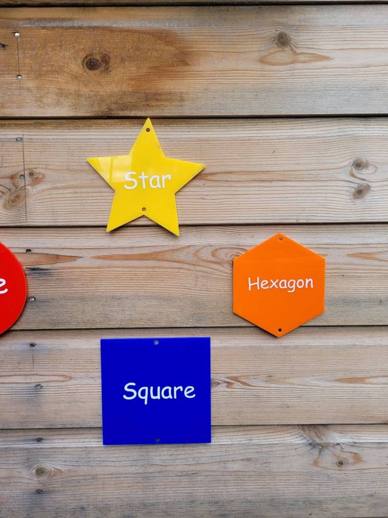 Set of Sensory Shapes, Sensory Wall, Wooden or Acrylic Shapes ...
