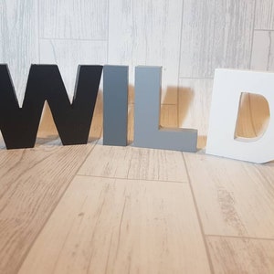 Wild, Words, Signs, Freestanding, Wild One, Adventure, 10cm Tall ...
