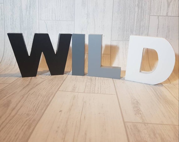 Wild Words Signs Freestanding Wild One Adventure 10cm | Etsy