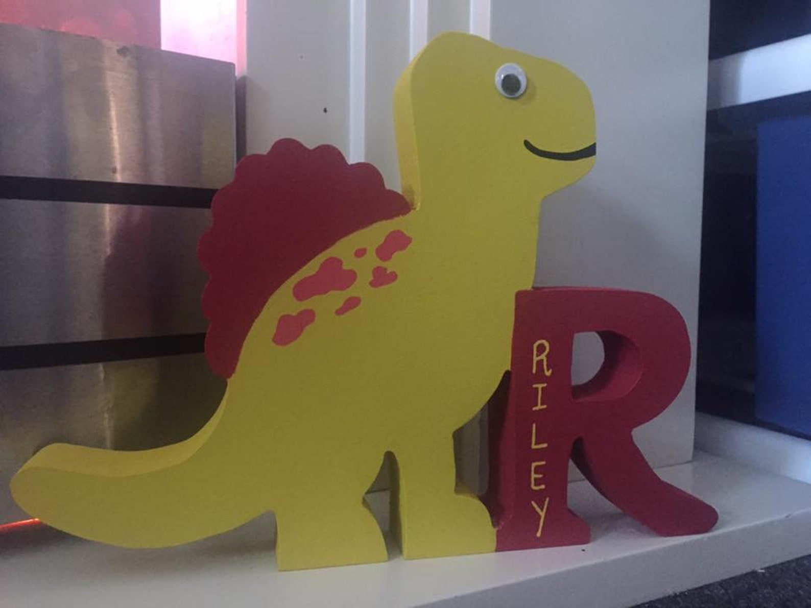 Freestanding Mdf Letters in Dinosaur Design Dinosaur T. Rex | Etsy