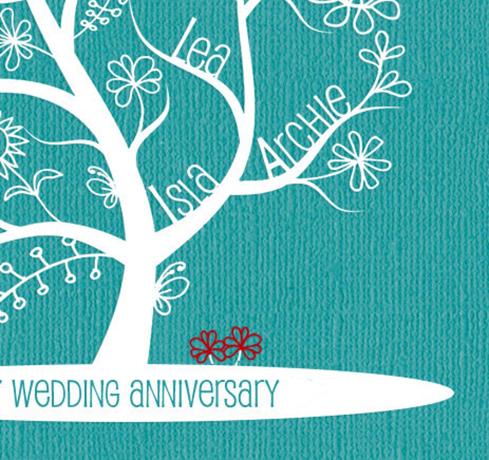 Personalised Family Tree Doodle Design - Etsy