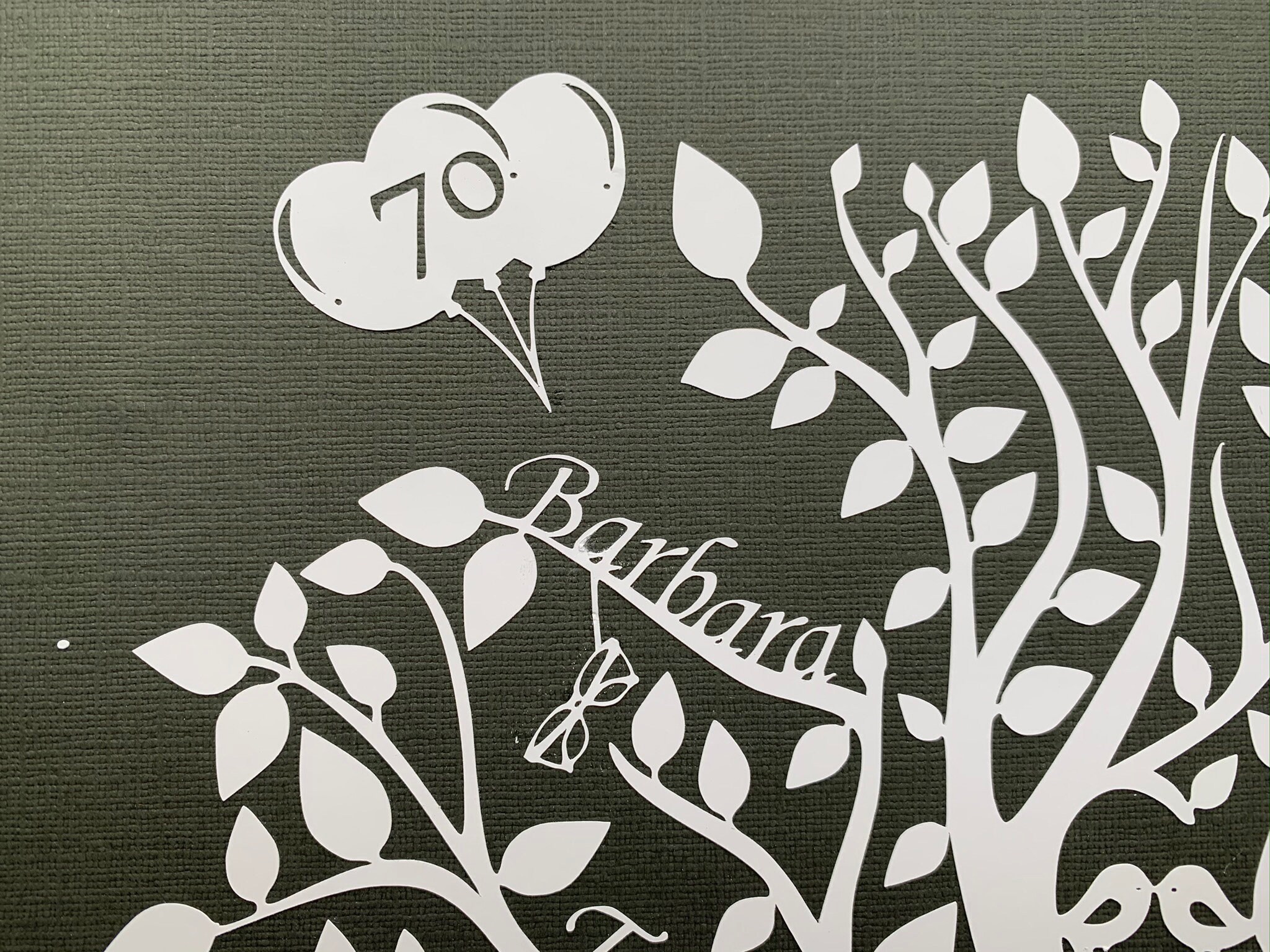 Family Tree Paper Cut Personalised for Special Birthday or Wedding Gift ...