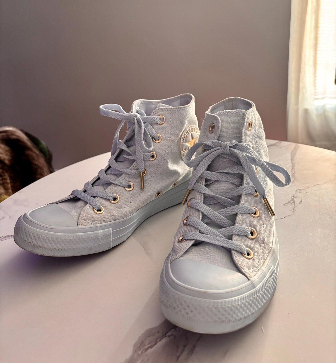Converse Chuck Taylor All Star Baby Blue Sneakers - Size 8 - Etsy