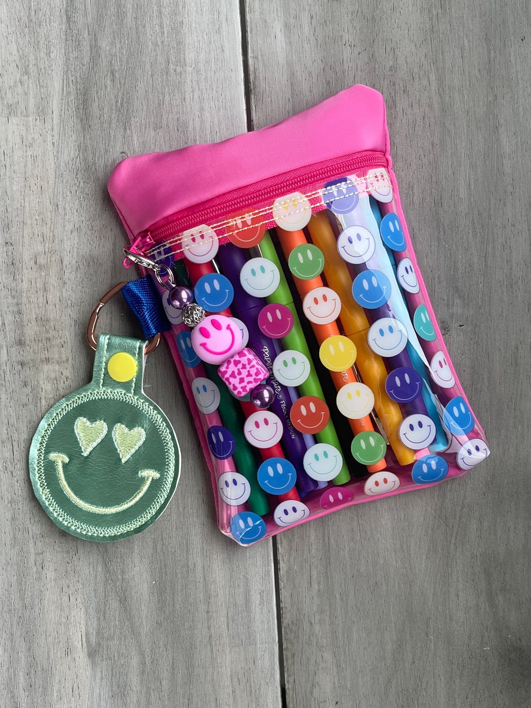 Happy Jelly Pen Pouch, Smile Pen Pouch, Pen Pouch, Shaker Pen Pouch ...