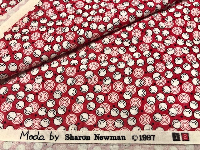 Vintage Red Dot 100% Cotton Fabric - Etsy