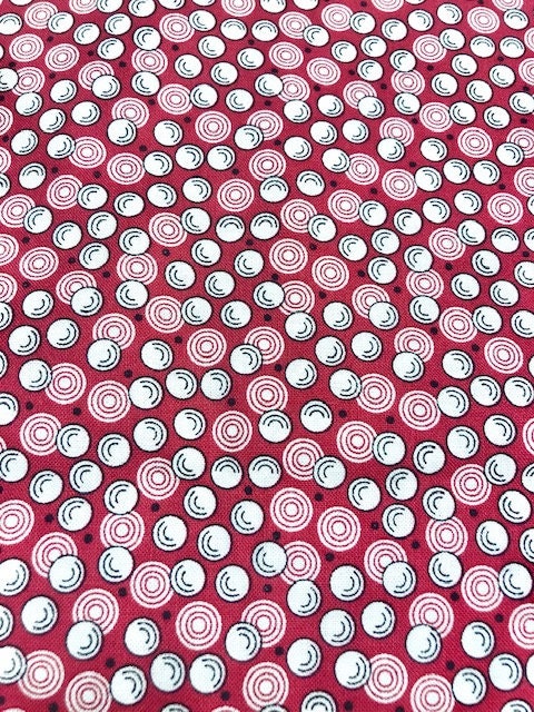 Vintage Red Dot 100% Cotton Fabric - Etsy