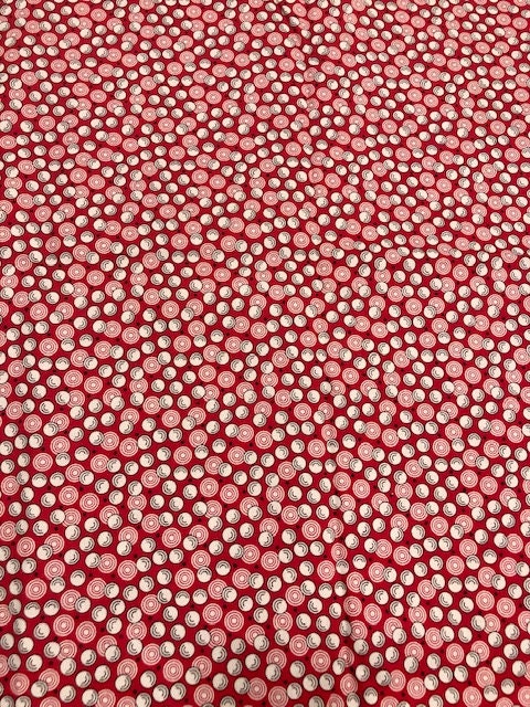 Vintage Red Dot 100% Cotton Fabric - Etsy